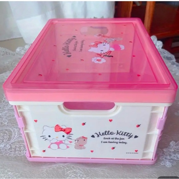 Hello Kitty | Storage & Organization | Hello Kitty Pink Storage Box ...